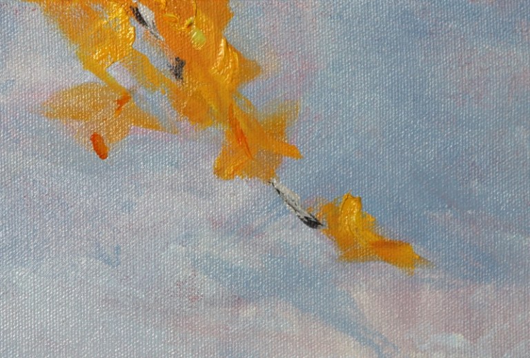 SLICED WITH A TEAR autumn oil painting and process by Terrill Welch ...